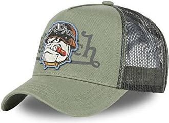 Von Dutch Casquette Homme & Femme Ajustable, Casquette Trucker, Confortable, Athlétique et Sans Déformation, Vert, Taille TU