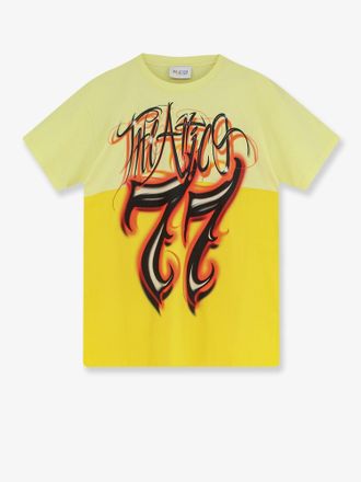 The Attico Cotton T-shirt with front logo print - THE ATTICO - gender_Woman