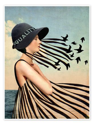 Posterlounge Gleichheit Poster von Catrin Welz-Stein 13 x 18 cm Wandbilder Wanddeko