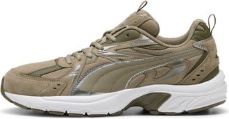 Puma Unisex MILENIO TECH Suede Sneaker, Velvet Moss Aged Silver, 40.5 EU