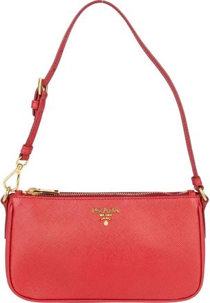 Prada Crossbody Bags - Prada Saffiano Leather Mini Shoulder Bag - Gr. unisize - in Rot - f&uuml;r Damen