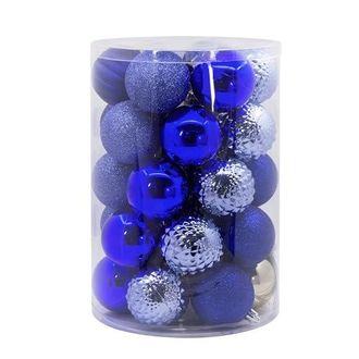 Hallmark Blau, Silber, wei&szlig;e Kugel, Weihnachtsschmuck, 30 St&uuml;ck (0001HGO3036)