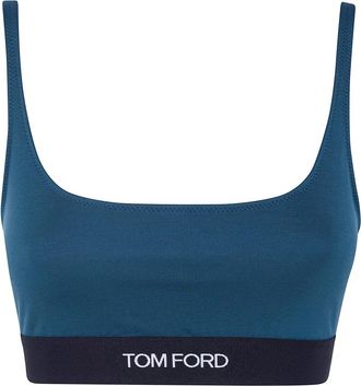 Tom Ford Femme, Sport, Vert, Taille: 38 FR Brassi&egrave;re Signature en Modal