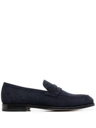 Scarosso mocassins &agrave; bout rond - Bleu