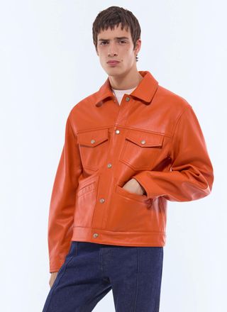 Fursac Blouson en cuir de vache - Taille XXL - Homme