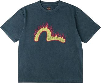 Evisu Homme, Tops, Bleu, Taille: XL T-Shirt Audacieux Mouette