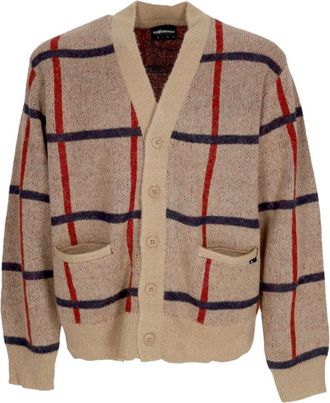 The Hundreds Homme, Pulls, Multicolore, Taille: L Jacquard Striped Cardigan Sweater