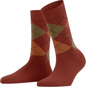 Burlington Damen Socken Queen W So Baumwolle gemustert 1 Paar, Orange 8039-O, 36-41