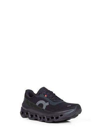 On Womens Black Cloudmonster 1 Sneakers Recycled Polyester Trainers