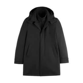 Fay Homme, Manteaux, Noir, Taille: M New Morning Travel Jersey