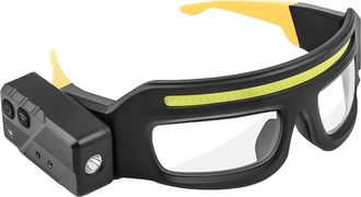 Generico Schutzbrille f&uuml;r Baustellen, Fahrradbrille, Augenschutz, Anti-Beschlag, mit Licht, Typ C, f&uuml;r Herren, Damen, Arbeit, Motorrad, Staub, Sonne, Nachtwand