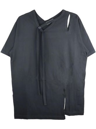 Yohji Yamamoto t-shirt en jersey - Noir