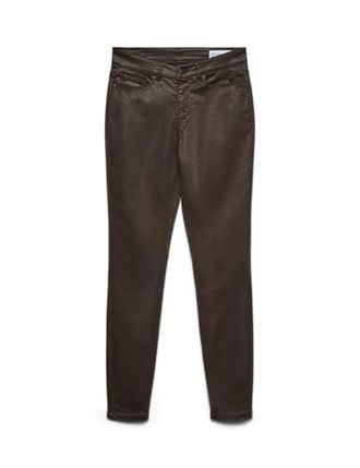 Vero Moda Coated Pants Vmflash Mr Pantalon Skinny Enduit Noos, G&acirc;teau au Chocolat, M / 34L Femmes