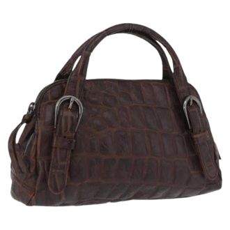 Miu Miu Sac &agrave; main Pre-owned - Femme - Pre-owned - Brun - Taille: ONE Size