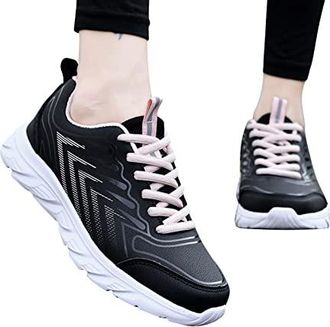Generic Basket Running Femme Chaussures Randonnée Baskets OrthopéDiques Plateforme décontractées en Toile Résistantes aux Chocs de Jogging Peu Profondes pour 