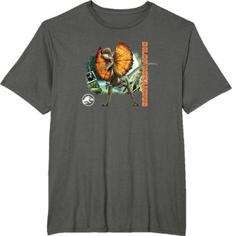 Jurassic Park Dominion Dilophosaurus Action Poster T-Shirt
