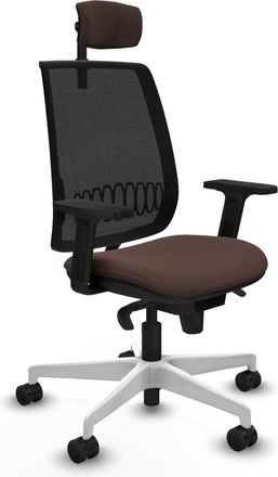 Piqueras y Crespo Hochstuhl f&uuml;r Alares Schreibtisch mit 2D-Armlehnen, h&ouml;henverstellbarer Lendenwirbelst&uuml;tze und h&ouml;henverstellbarem Kopfteil und Neigungsverstellung, Sch