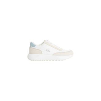 Calvin Klein Jeans Beigefarbene Leder-Sport Sneakers