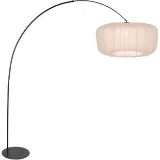 Anne Lighting Anne Lighting - lampadaire - Curve - beige noir - m&eacute;tal textile