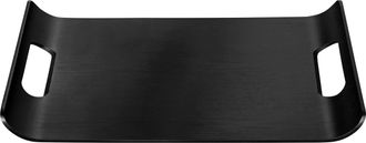 Blomus Tablett WILO | Hartholz | Farbe Schwarz | Größe L | L44xB31xH4,5cm | Zeitloses Design | Serviertablett für Küche, Deko & Getränke