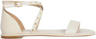 Michael Kors Femme, Chaussures, Beige, Taille: 39 1/2 EU Sandales Plates