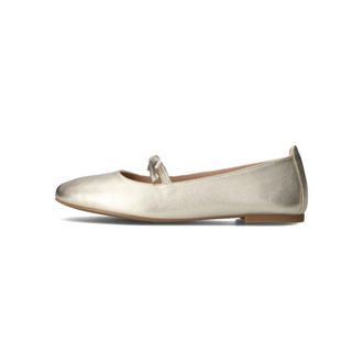 Unisa Goldene Ballerinas mit eckiger Spitze - - Shoes - Damen - Gelb - 38 EU