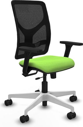 Piqueras y Crespo Gepolsterter B&uuml;rostuhl mit 3D-Armlehnen, h&ouml;henverstellbare Lendenwirbelst&uuml;tze, ausgestattet mit Syncro/Traslack und Schneideschaum, mit Rollen von 65 