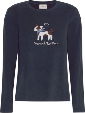 Max Mara Haut Wkdcestino - Femme - Tops - Bleu - Taille: 36 FR