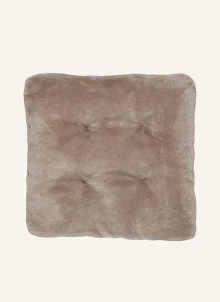 Natures Collection Fellkissen Mokassin Stuhl Fellkissen silber