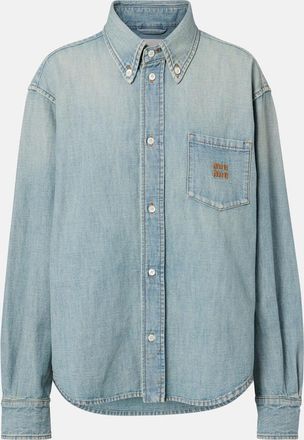 Miu Miu Chemise en chambray à logo
