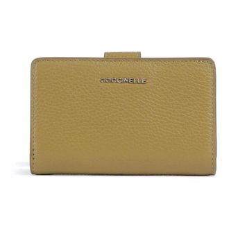 Coccinelle Femme, Accessoires, Vert, Taille: ONE Size Metallic Soft Wallet