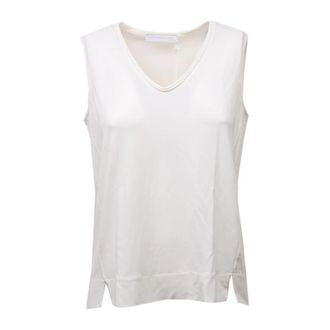 Fabiana Filippi Wei&szlig;es &auml;rmelloses Top - - Tops - Damen - Wei&szlig; - L