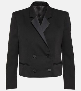 Isabel Marant Cropped-Smokingjacke Hastagd aus Wolle