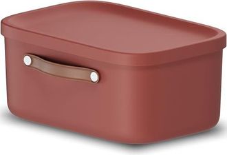 Rotho Maloja Aufbewahrungsbox 12 l, Kunststoff, rot, 12 (39.5 x 26.5 x 17.7 cm)