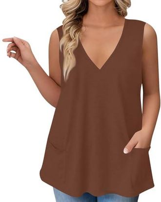 Generic Debardeur Femme Chic et &eacute;l&eacute;gant Chemisier sans Manche R&eacute;tro D&eacute;bardeur Crop Top Ete Haut Sexy Chic et Elegant Caraco Vetement Femme Ete Tee Shirt sans 