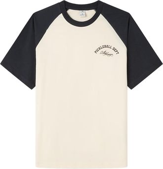 Springfield Herren Pickleball Ranglan Ss Graphic T-Shirt.100% Bci Cotton T-Shirt aus Baumwolle, wei&szlig;, XL