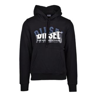 Diesel Herren, Sweatshirts & Hoodies, Schwarzk, SGr&ouml;&szlig;e