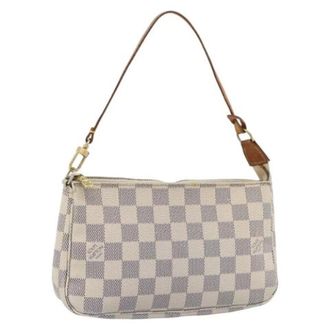Louis Vuitton Pre-owned Damier Azur Pouch - Femme - Pre-owned - Blanc - Taille: ONE Size