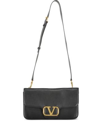 Valentino Garavani sacoche à plaque logo - Noir