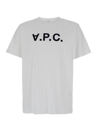 A.P.C. Logo-Print Organic Cotton T-Shirt - White