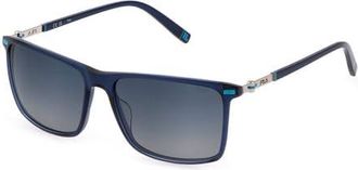 Fila SFI447, Lunettes de soleil Homme, TRANSPARENT BLUE, 57