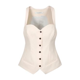 Philosophy di Lorenzo Serafini &Auml;rmelloses Top mit Hosentr&auml;gern - - Tops - Damen - Beige - XS