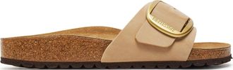Birkenstock Pantoletten Birkenstock Madrid Big Buckle 1024009 Beige