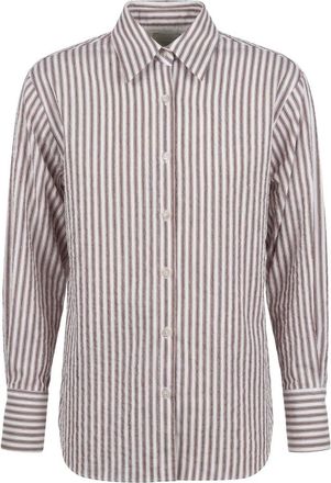 Alysi Femme, Blouses et Chemises, Multicolore, Taille: 38 FR Camicia Regular a righe