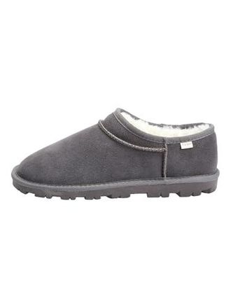 Next Femme Chaussons en daim doubl&eacute;s de fourrure synth&eacute;tique Gris 39