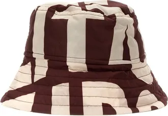 Dries Van Noten 029500_6096358 Logo-Patterned Bucket Hat - Bordeaux