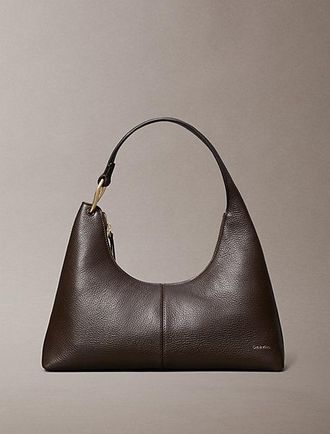 Calvin Klein Sac &agrave; bandouli&egrave;re en cuir souple