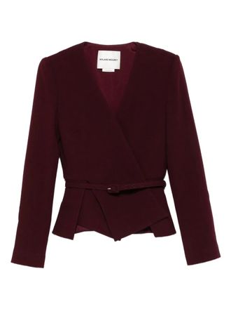 Roland Mouret Wickeljacke mit Gürtel - Rot