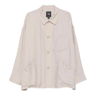 Yohji Yamamoto Chore Jkt/Shirt - - Jackets - Damen - Braun - XS