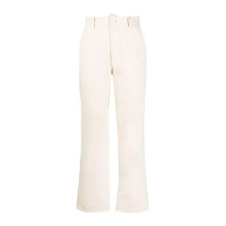 Toogood Femme, Jeans, Blanc, Taille: W30 Jean en coton taille haute